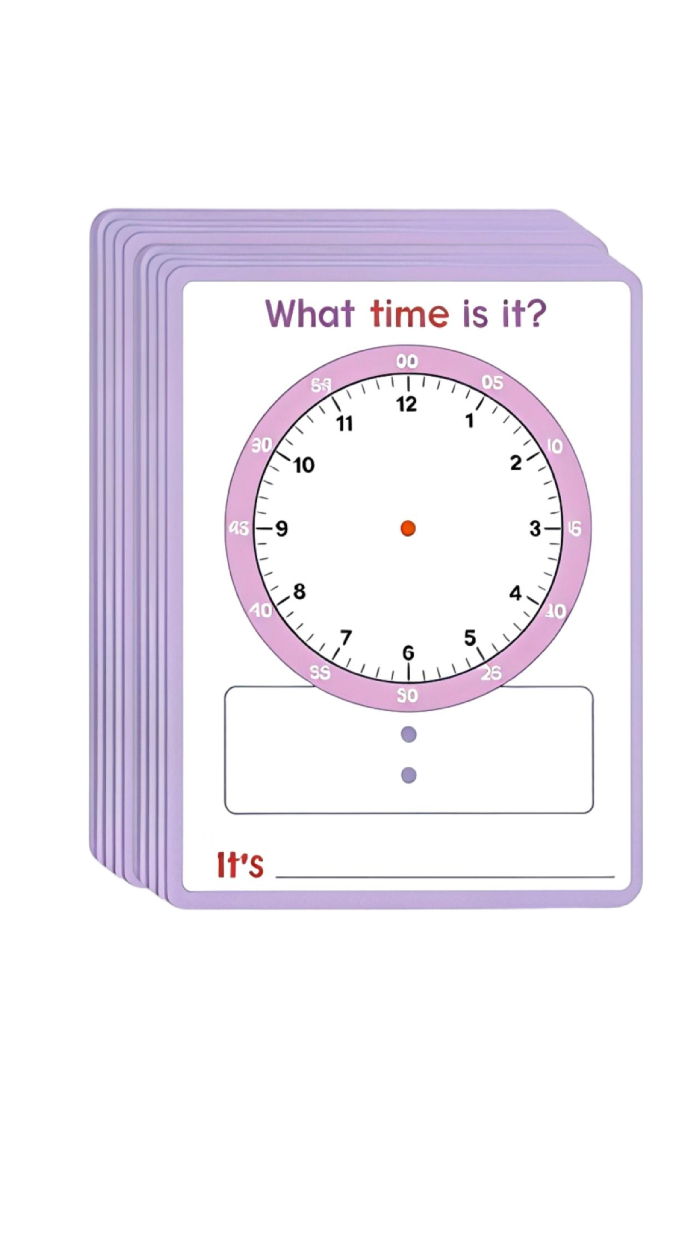 Dry Erase Learning Clock – Pluxure.com